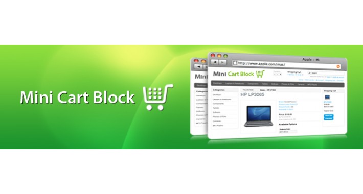 OpenCart - Mini Shopping Cart Block vqmod