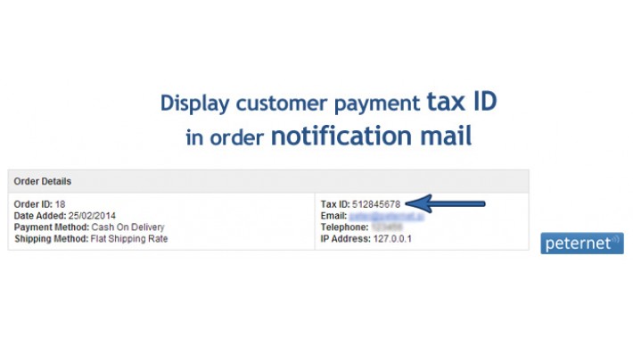 OpenCart - Display customer payment tax ID in order notification mail OpenCart - Display customer payment tax ID in order notification mail