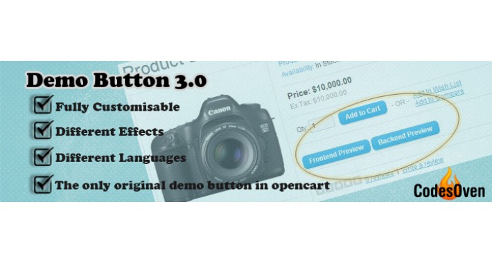 OpenCart - Demo Button