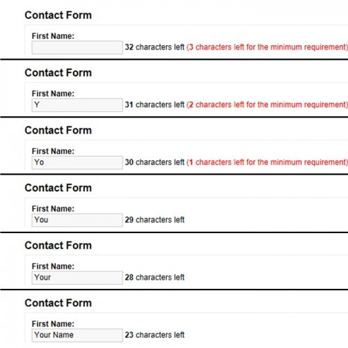 OpenCart - Characters Count and Limit for the Contact Us Form
