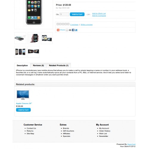 OpenCart - Related Products in separate module