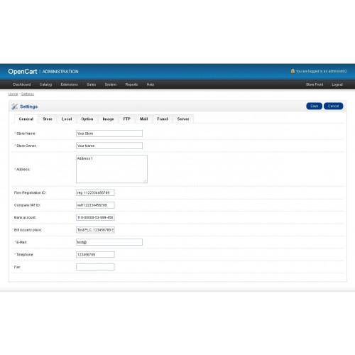 OpenCart - Simple invoice/billing, custom fields on receipt, bill generator