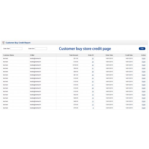 OpenCart - Buy Store Credit