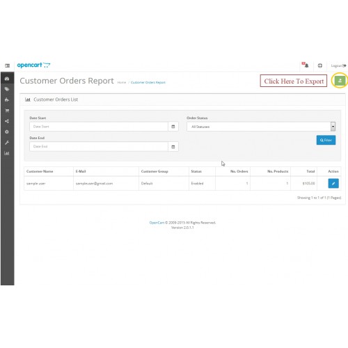 OpenCart - Export All Data (vQmod)