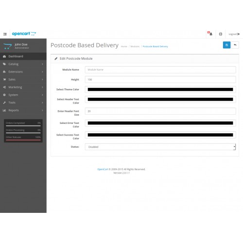 OpenCart - Advanced Zipcode/Postcode based Delivery VQMOD