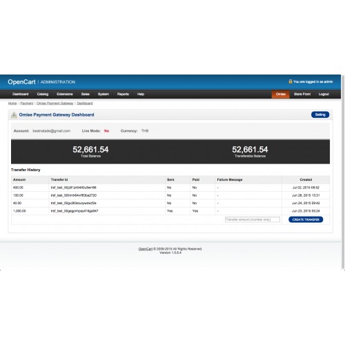 OpenCart - Omise