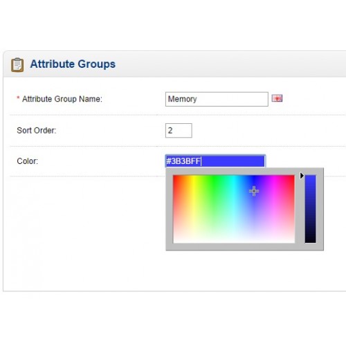 OpenCart - Attribute COLOR Highlighter