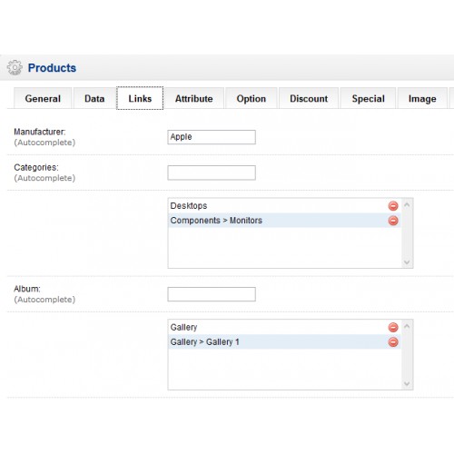OpenCart - Album gallery - Multiple Image Upload