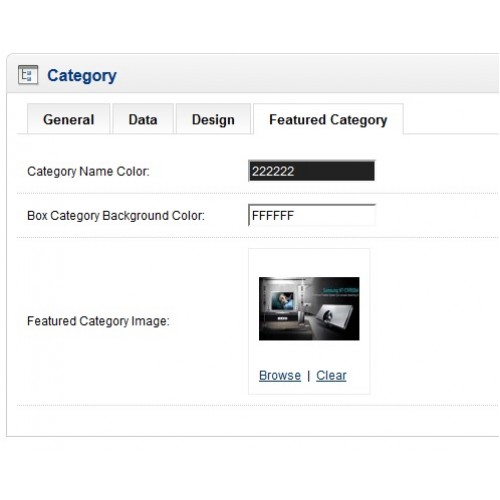 OpenCart Featured Category Plus
