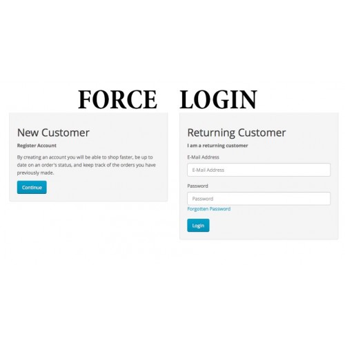 OpenCart - FORCE LOGIN