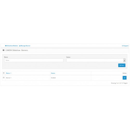 OpenCart - Camera Slideshow