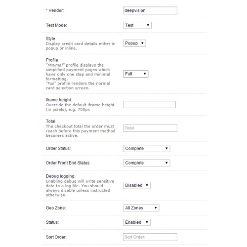OpenCart - SagePay V3 iFrame Checkout with Telephone Payments (1.5.x-3.x)
