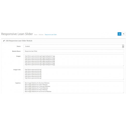 OpenCart - Responsive Lean Slider