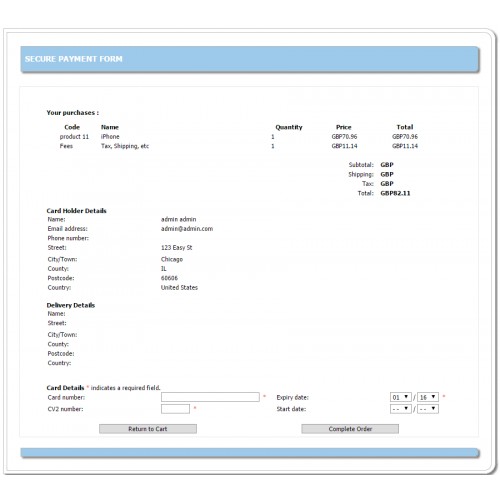 Opencart Securehosting Payment Integration Iframe 15x2x 1064