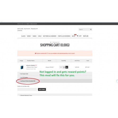Opencart Ggw Vqmod No Guest Reward Points