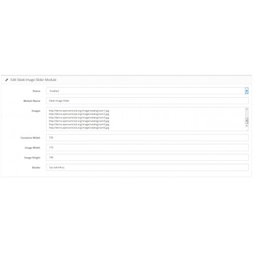 OpenCart - Sleek Image Slideshow