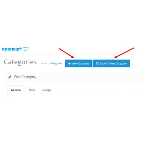 OpenCart - Save and View Front End