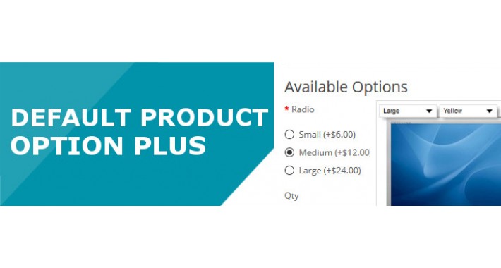 OpenCart - Default Product Option Plus