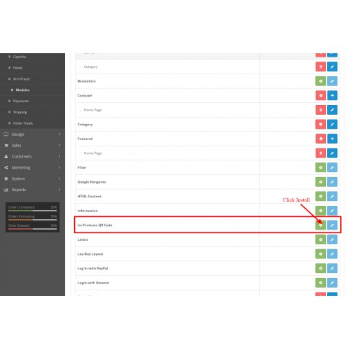 OpenCart - IRS QR Code for Products VQMOD / OCMOD
