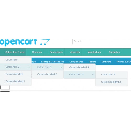 OpenCart - Menu Creator - Menu Builder
