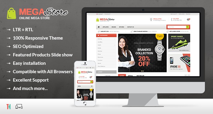 OpenCart - Mega Store Multipurpose Opencart Theme - OPCADD007