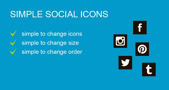 OpenCart - Simple Social Icons