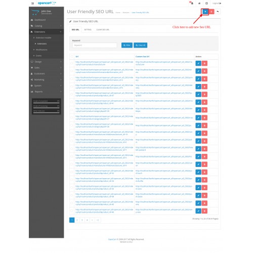 OpenCart - User Friendly SEO URL VQMOD / OCMOD