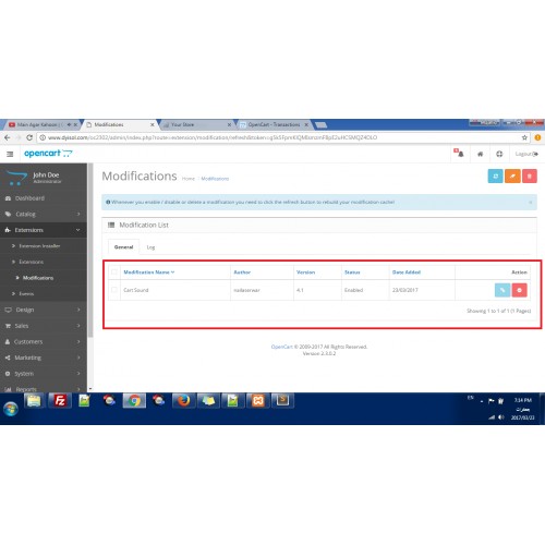 OpenCart - Add Cart WITH SOUND and Notification ocmod