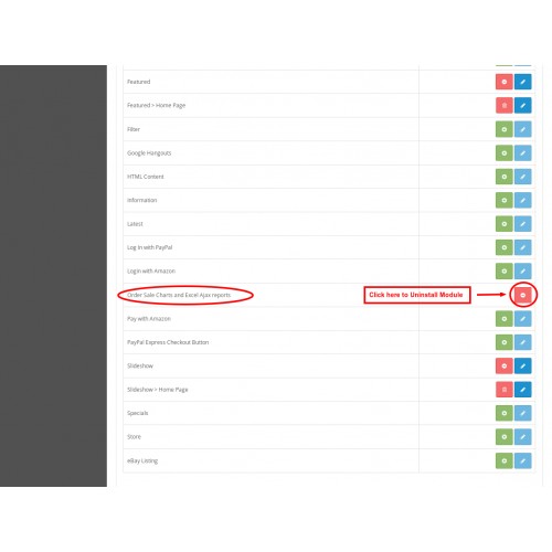 OpenCart - Order Sale Charts & Excel Ajax Reports VQMOD / OCMOD