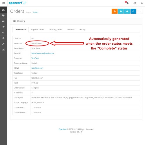 OpenCart OLD Auto Generate Invoice Numbers