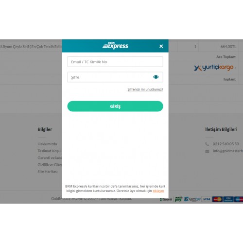 OpenCart - Opencart BKM Express Modülü