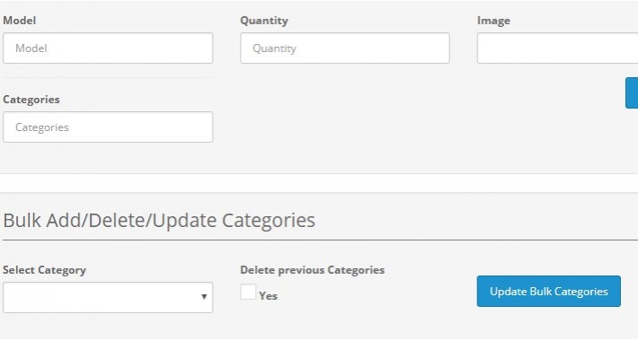 OpenCart - Bulk Add/Delete/Update Products to Category 2.x