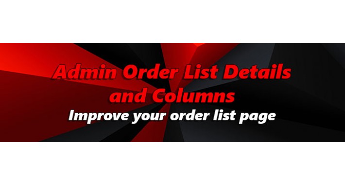 OpenCart - Admin Order List Details & Columns 3x