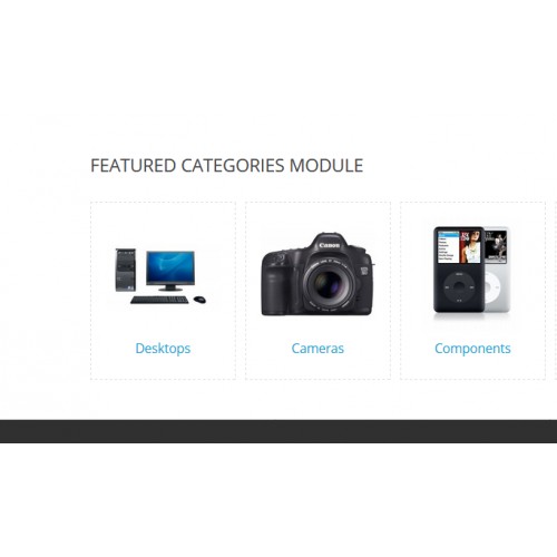 OpenCart - FEATURED CATEGORIES MODULE