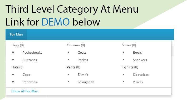 OpenCart - Third Level Category At Menu