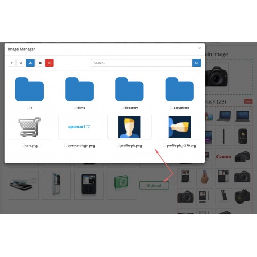 OpenCart - Easyphoto - add all photo from PC Drag&Drop Sortable Rotate
