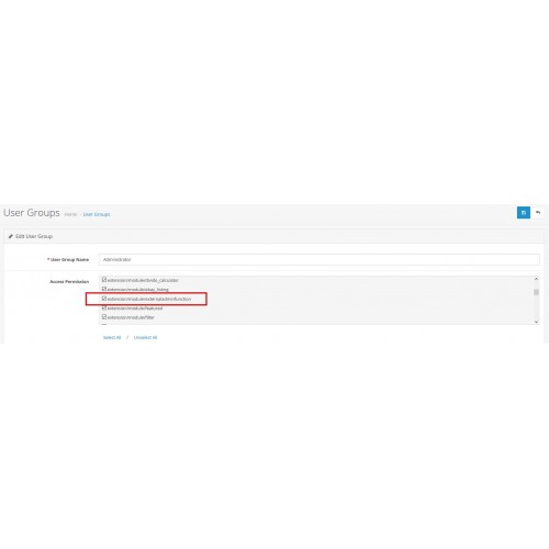 OpenCart - External Admin Module
