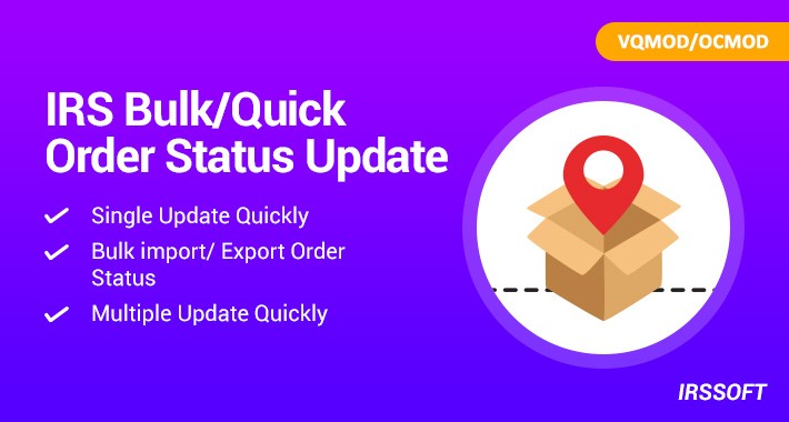 OpenCart - IRS Bulk/Quick Order Status Update VQMOD / OCMOD