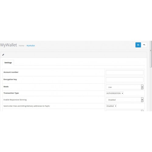 OpenCart - Payex payment gateway