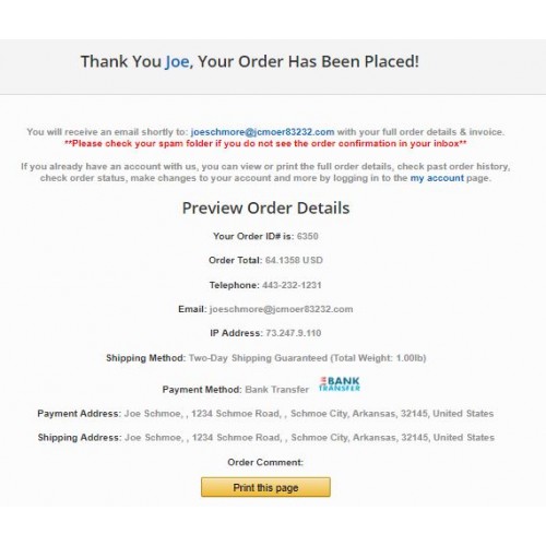 Opencart Order Success Page Show Order Info On Checkout Success Page