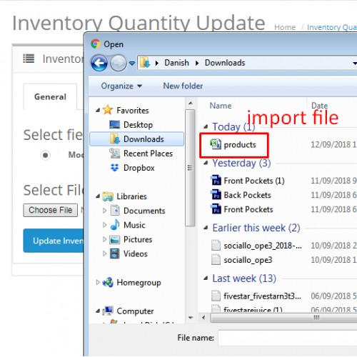 OpenCart - Bulk Price and Quantity Update using CSV