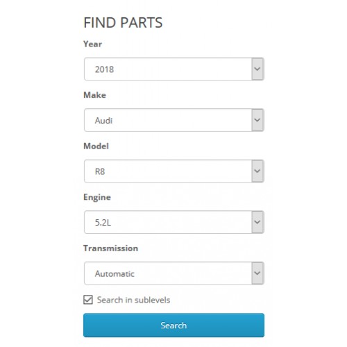 OpenCart - Unlimited Levels Combo Boxes (YMME)