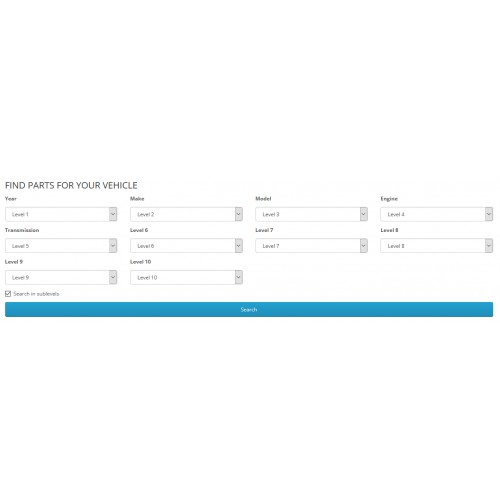 OpenCart - Unlimited Levels Combo Boxes (YMME)