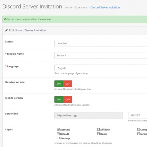 OpenCart - Discord Server Invitation