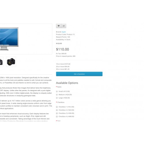 OpenCart - Product inquiry form / Product contact form