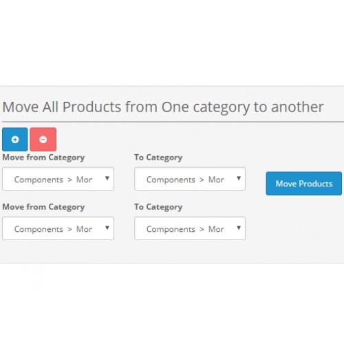 OpenCart - Move All Products From One Category To Another 2.x
