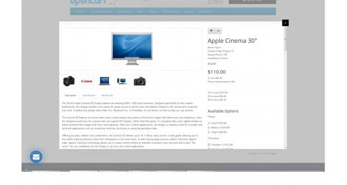 OpenCart - Quick view product Light