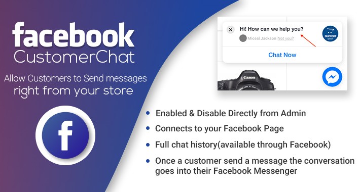 OpenCart - Facebook Customer Chat