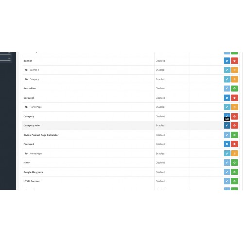 OpenCart - Category cube products list module