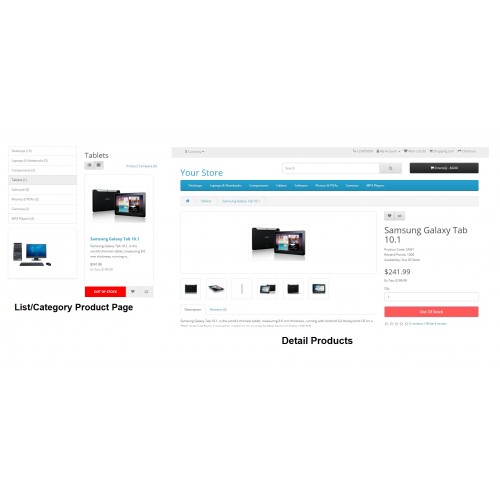 Opencart Highlight Low Stock And Disable Button Out Of Stock